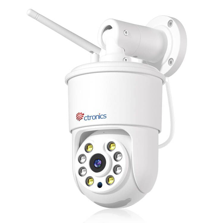 Ctronics [All Metal Construction] 5MP 3G/4G LTE PTZ CCTV Security Camera Outdoor, Human/Vehicle ...